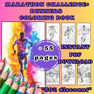 55 Marathon Coloring Page, Adults Coloring Pages, Kids Coloring Sheets ...