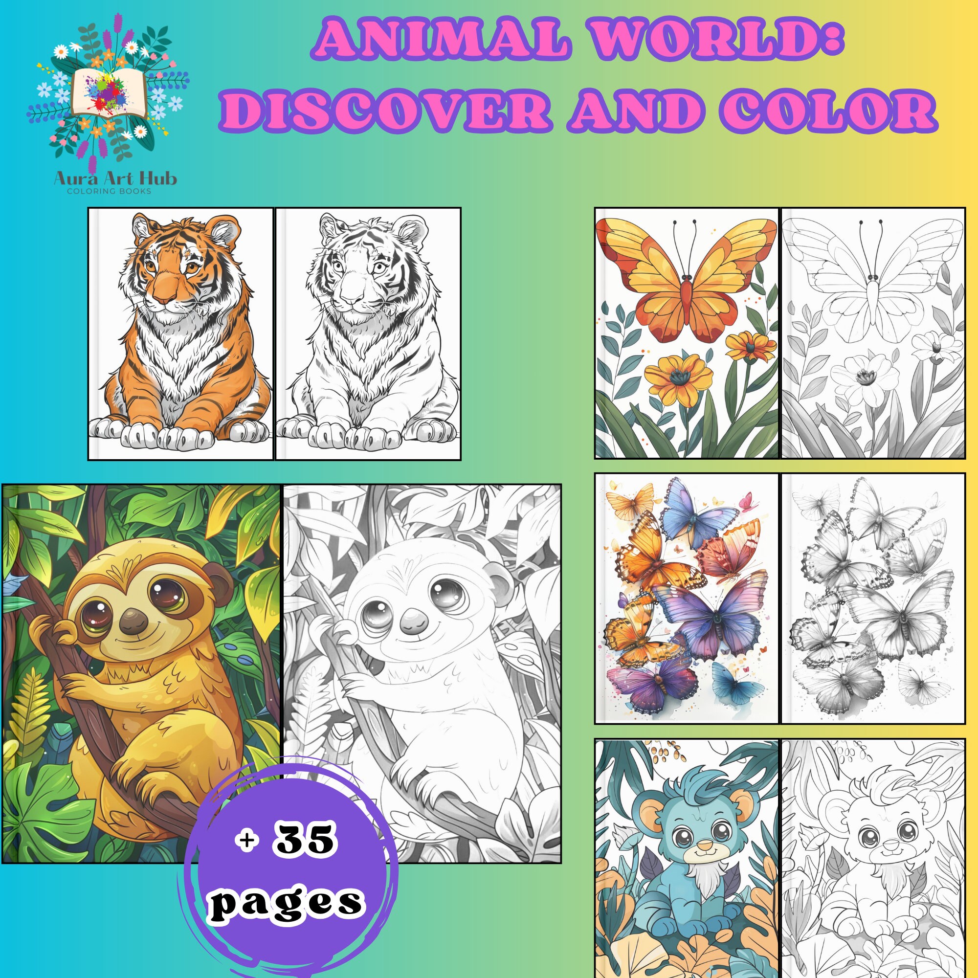 35 Animal World Coloring Page, Animal Coloring Sheets, Farm Animals ...