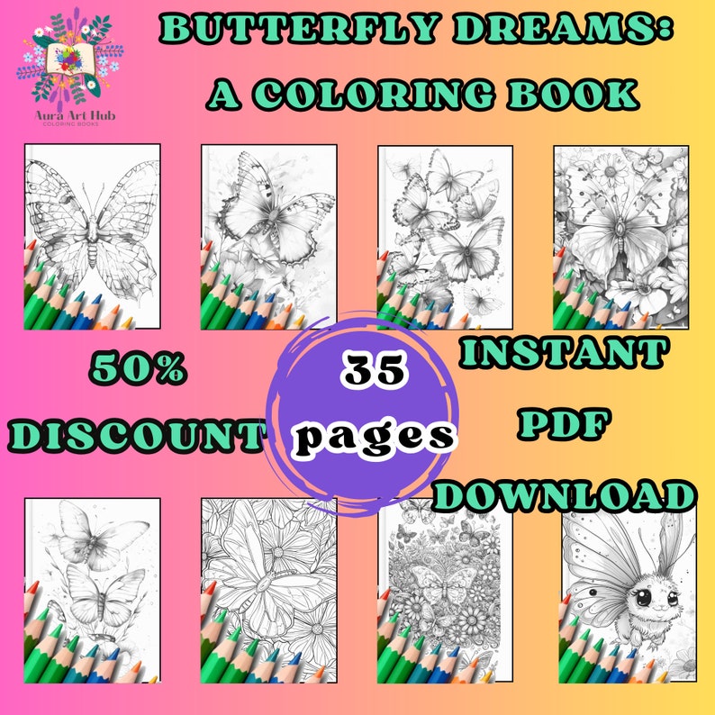 35 Floral Butterfly Coloring Pages, Butterfly Coloring Book Printable ...