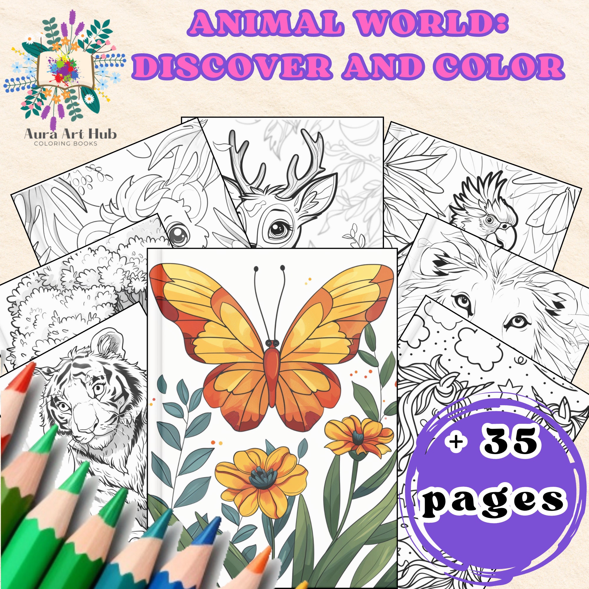 35 Animal World Coloring Page, Animal Coloring Sheets, Farm Animals ...