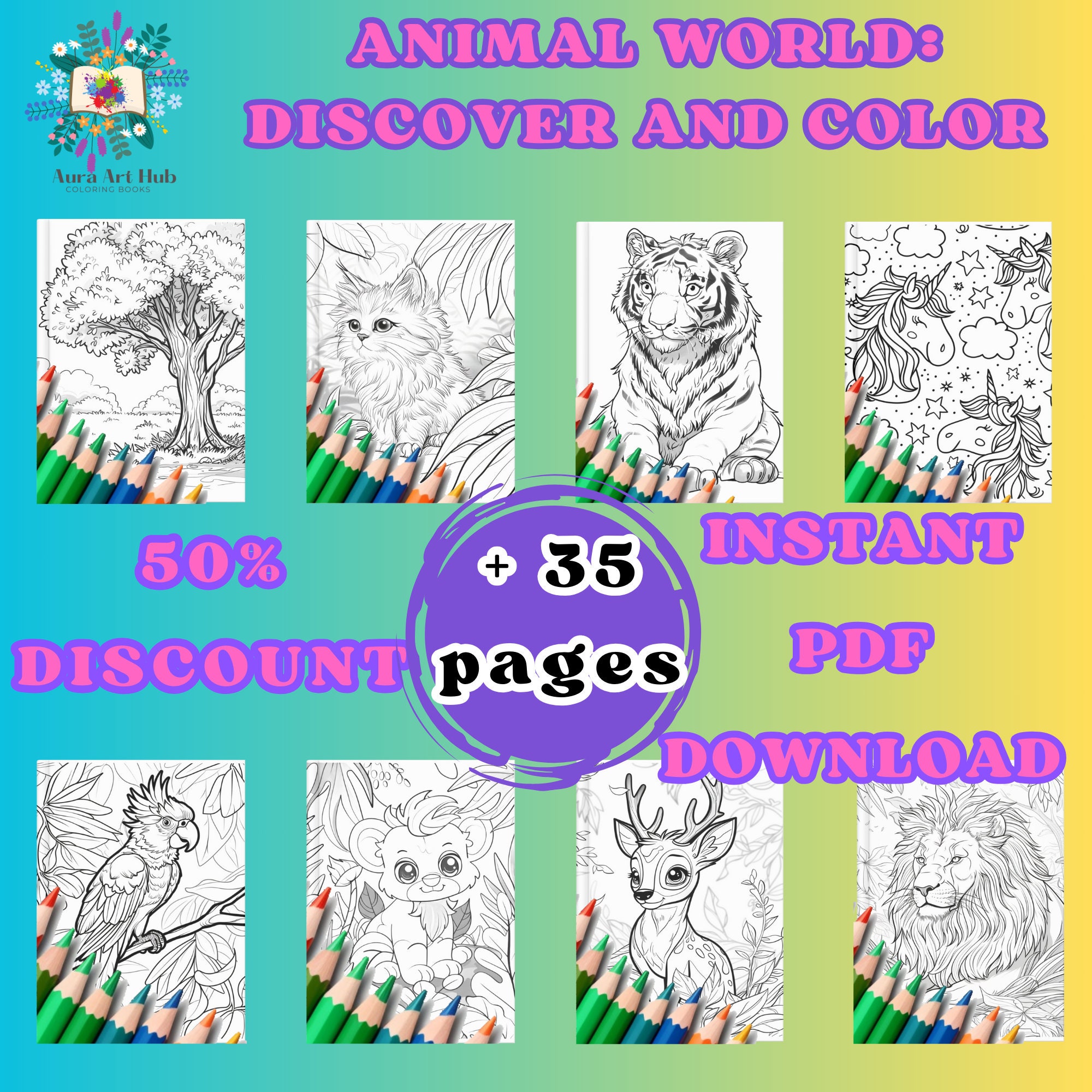 35 Animal World Coloring Page, Animal Coloring Sheets, Farm Animals ...