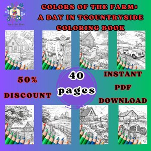40 Farm Inspired Coloring Page, Enchanting Landscape Coloring Pages ...