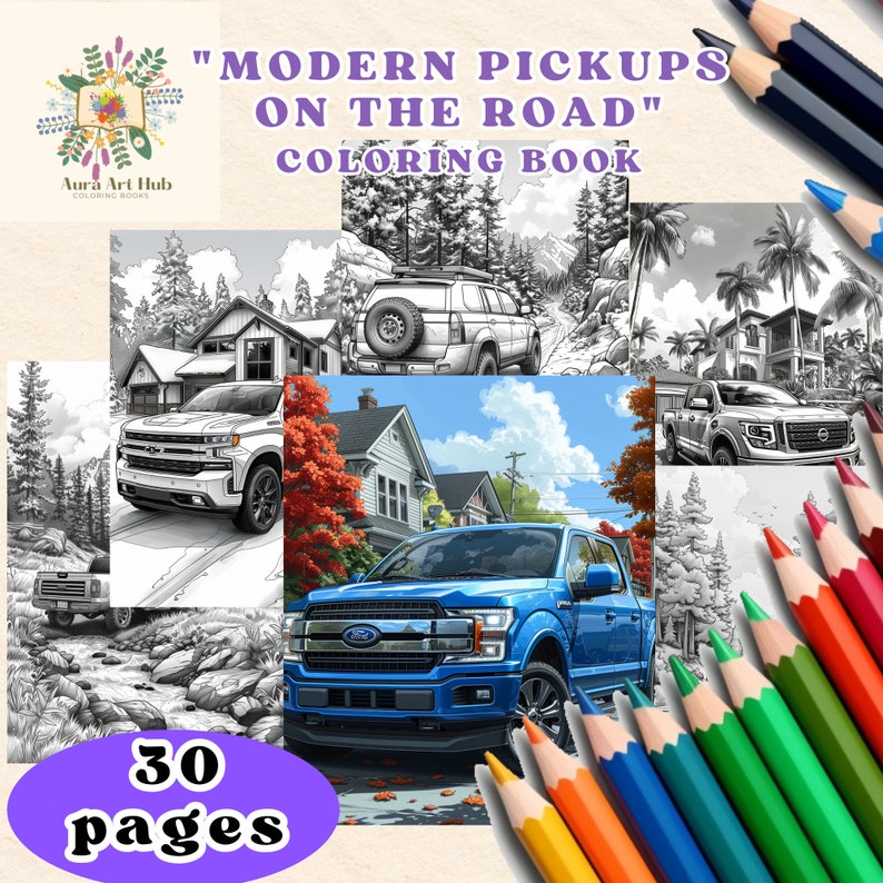 30 Modern 4x4 Off-road Trucks Coloring Pages, Ultimate Off-road ...