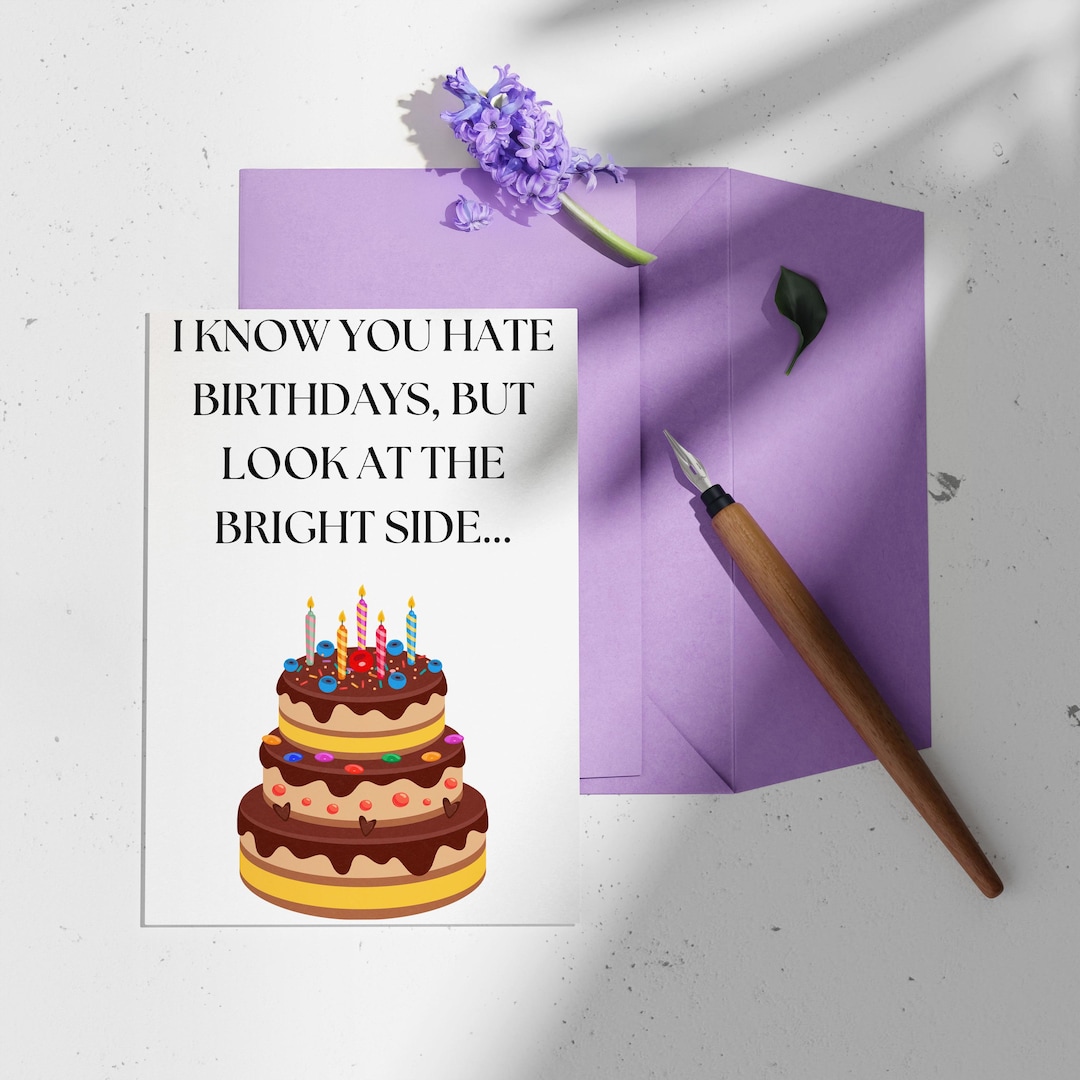 Funny Birthday Card - Sarcastic Anti-birthday Humor - Etsy