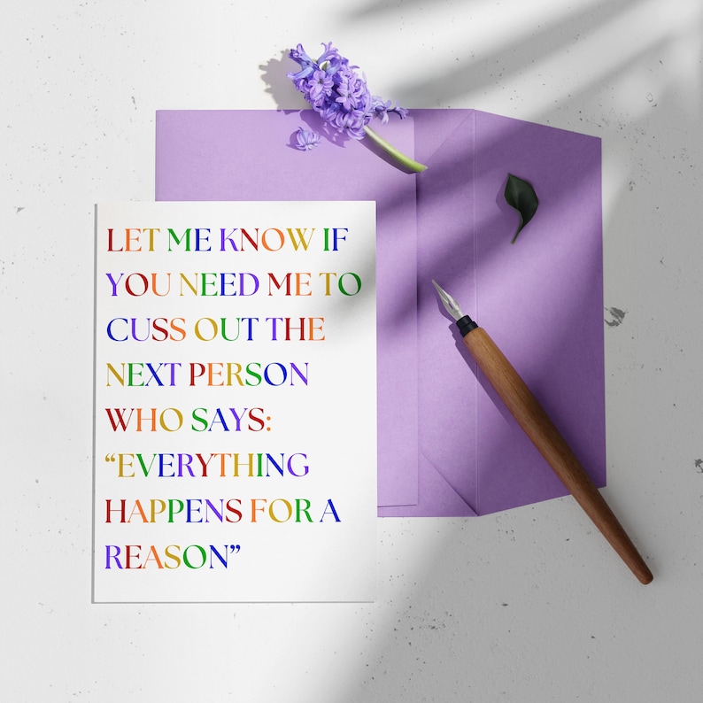 Cuss Out the Next Person - Support - Funny Card - Etsy