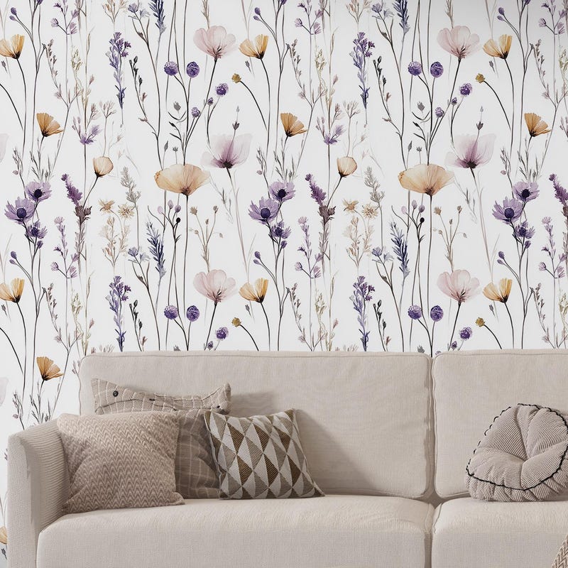 Wildflower Wallpaper - Etsy UK