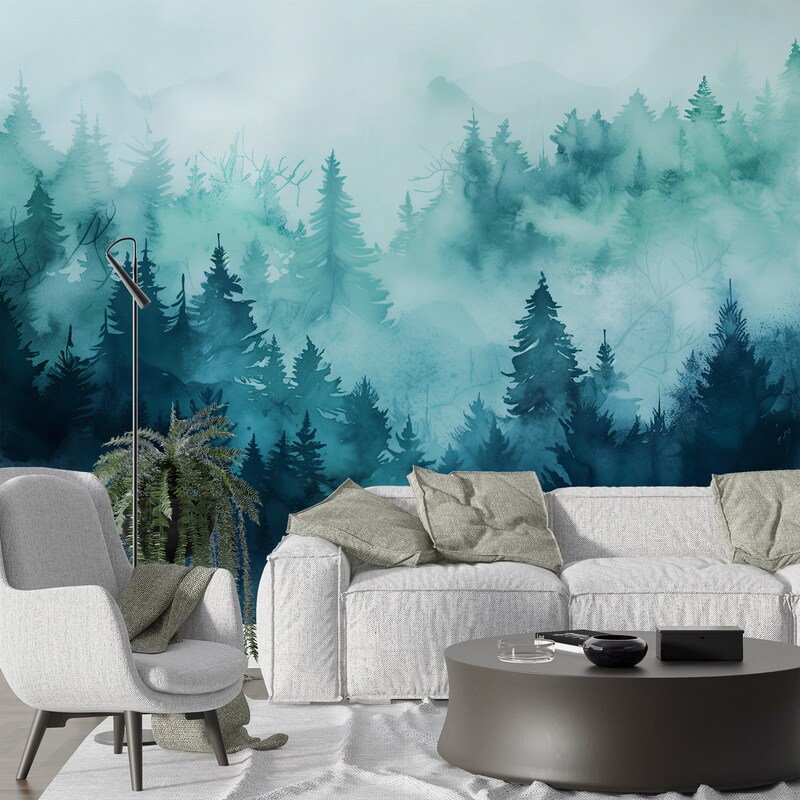 Forest Wall Mural - Etsy