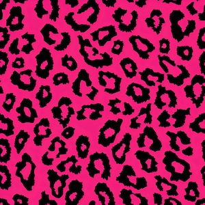Vibrant Leopard Print Wallpaper, Hot Pink Wall Design, Trendy Accent ...