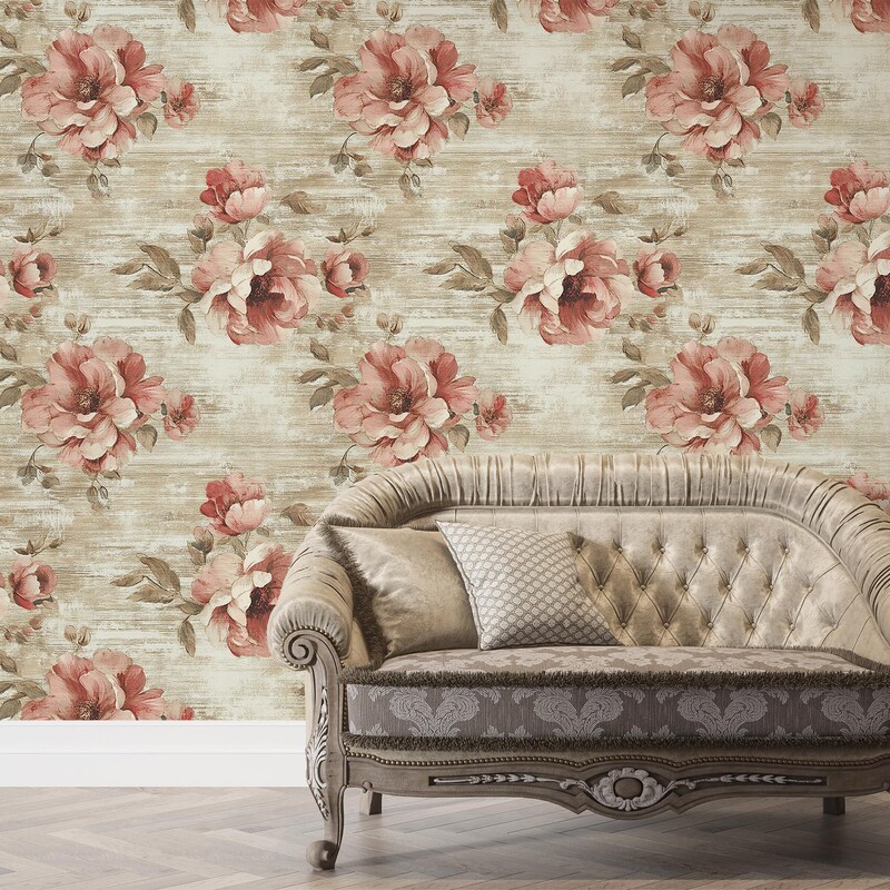 Shabby Chic Wallpaper - Etsy