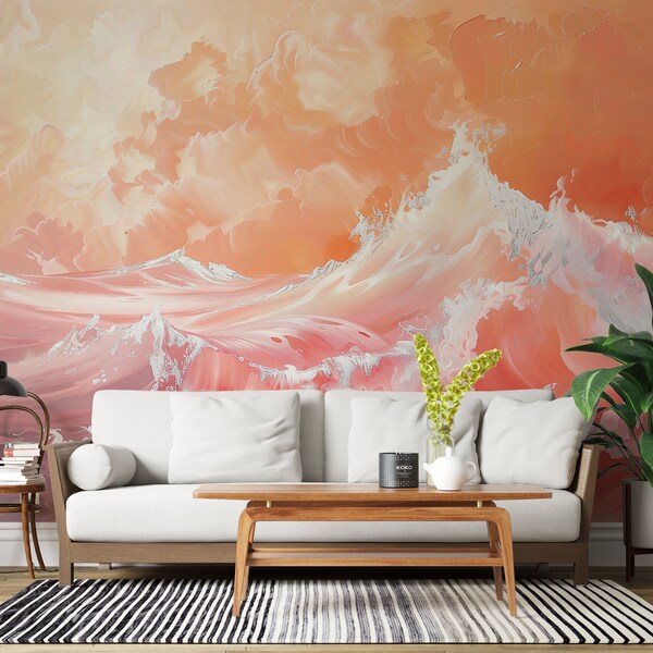 Ocean Wave Mural - Etsy