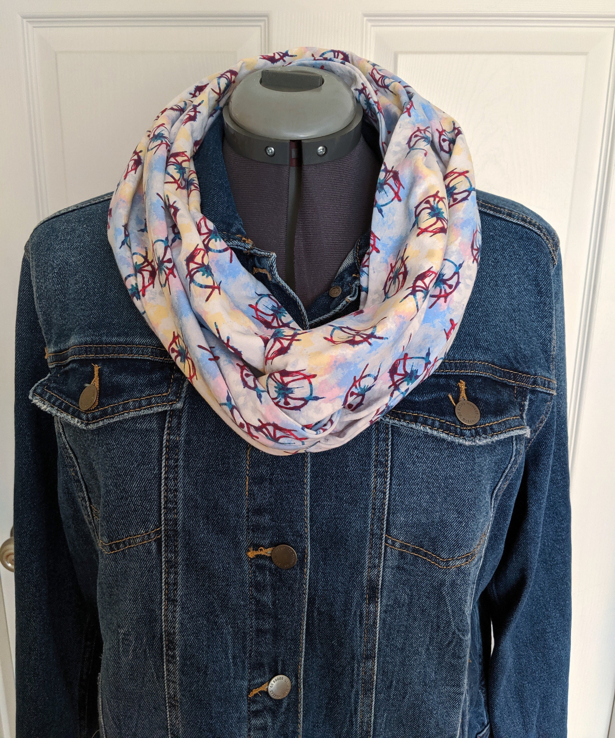 Spiderman Spiderverse Knit Infinity Scarf Regular and Skinny - Etsy