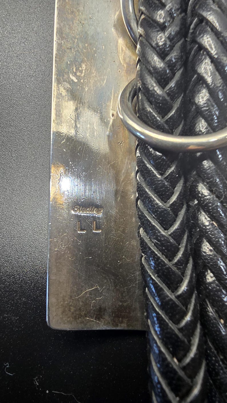 Lucy Lucas Navajo Sterling Silver Bolo Tie Sandcast Kingman Turquoise ...