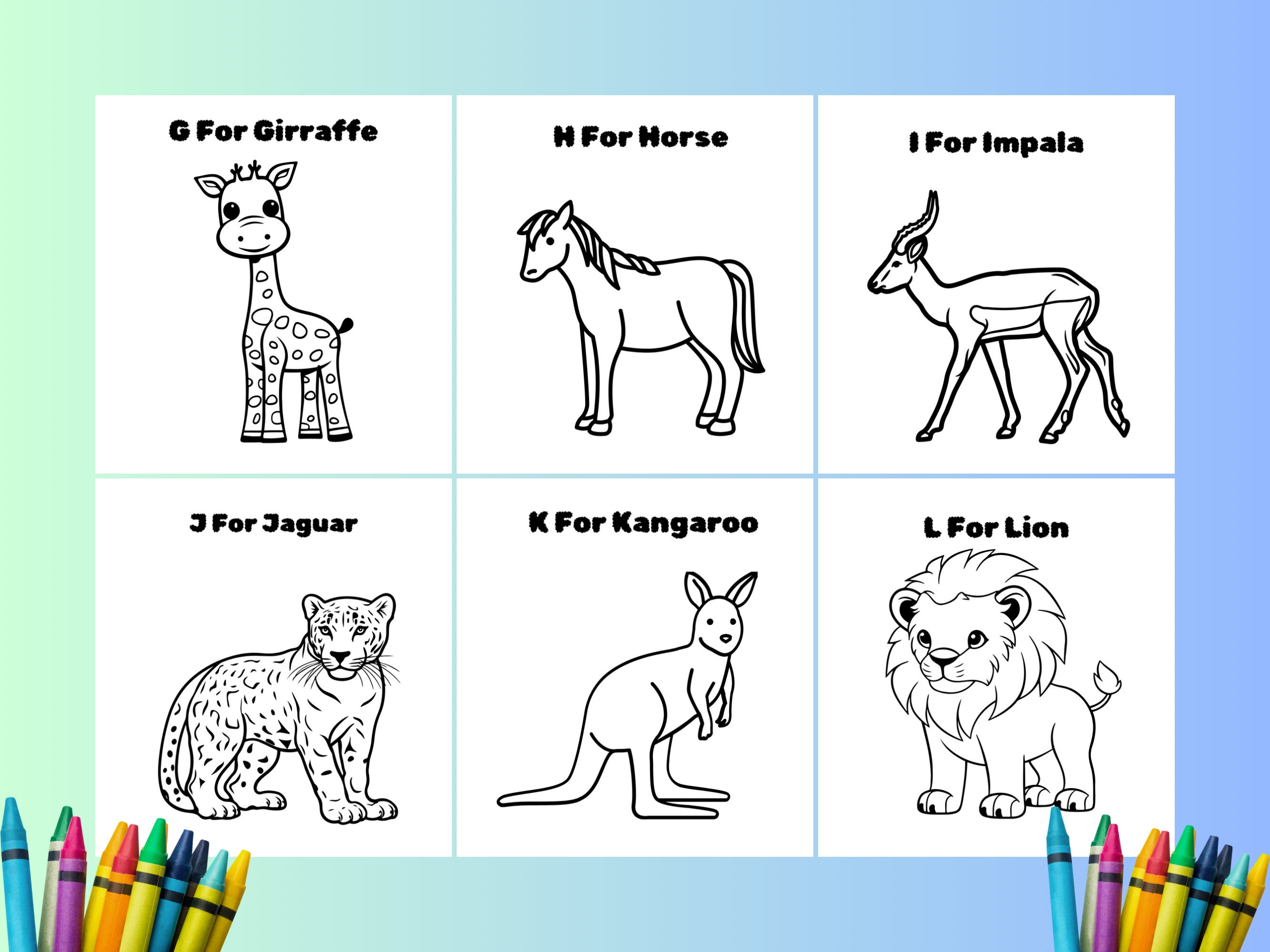 Printable Colouring Worksheets, Animal Colouring Pages, Kids Alphabet ...