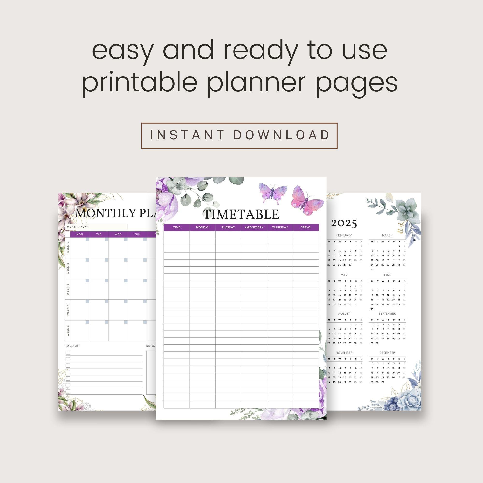 Teacher Planner Printable Pdf File,printable Teacher Planner 2024-2025 ...