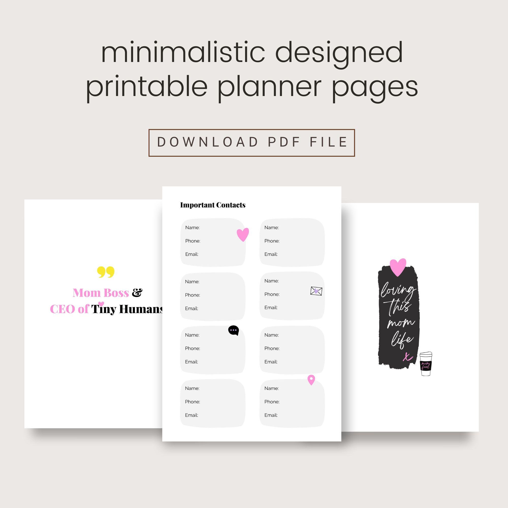 Mom Digital Planner,digital Life Planner,undated Planner for Moms,busy ...