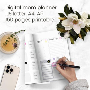 Mom Digital Planner,digital Life Planner,undated Planner for Moms,busy ...