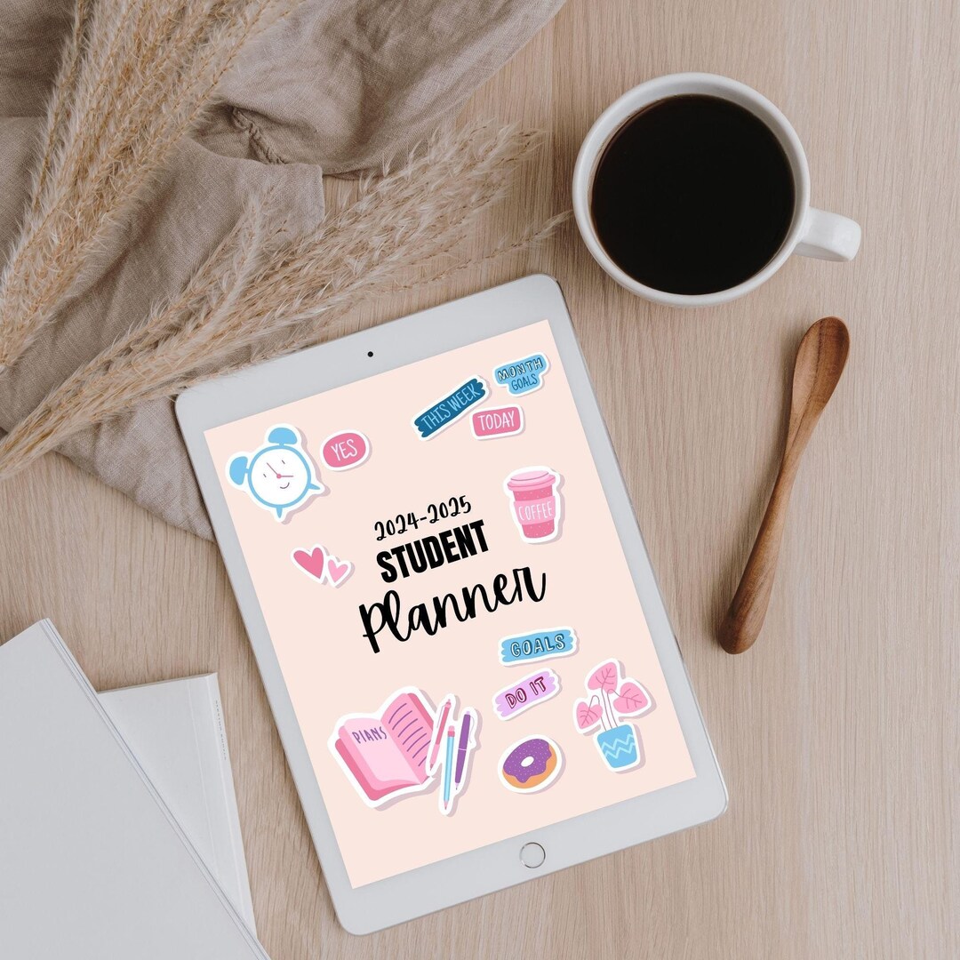 Academic Planner 2024-2025,digital Student Planner Printable,school ...