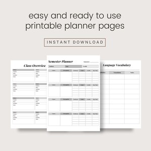 Digital Student Planner Printable,undated School Planner Goodnotes ...