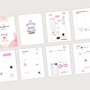 Mom Digital Planner,digital Life Planner,undated Planner for Moms,busy ...