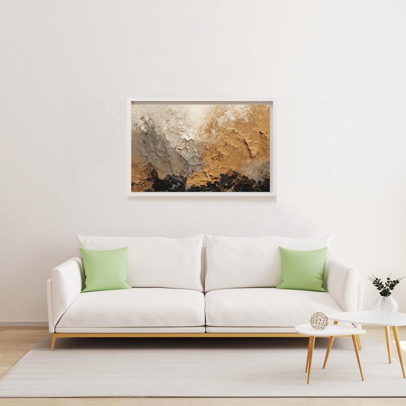 Earthy Textured Abstract Painting Wall Art | Textured Art PRINTABLE ...