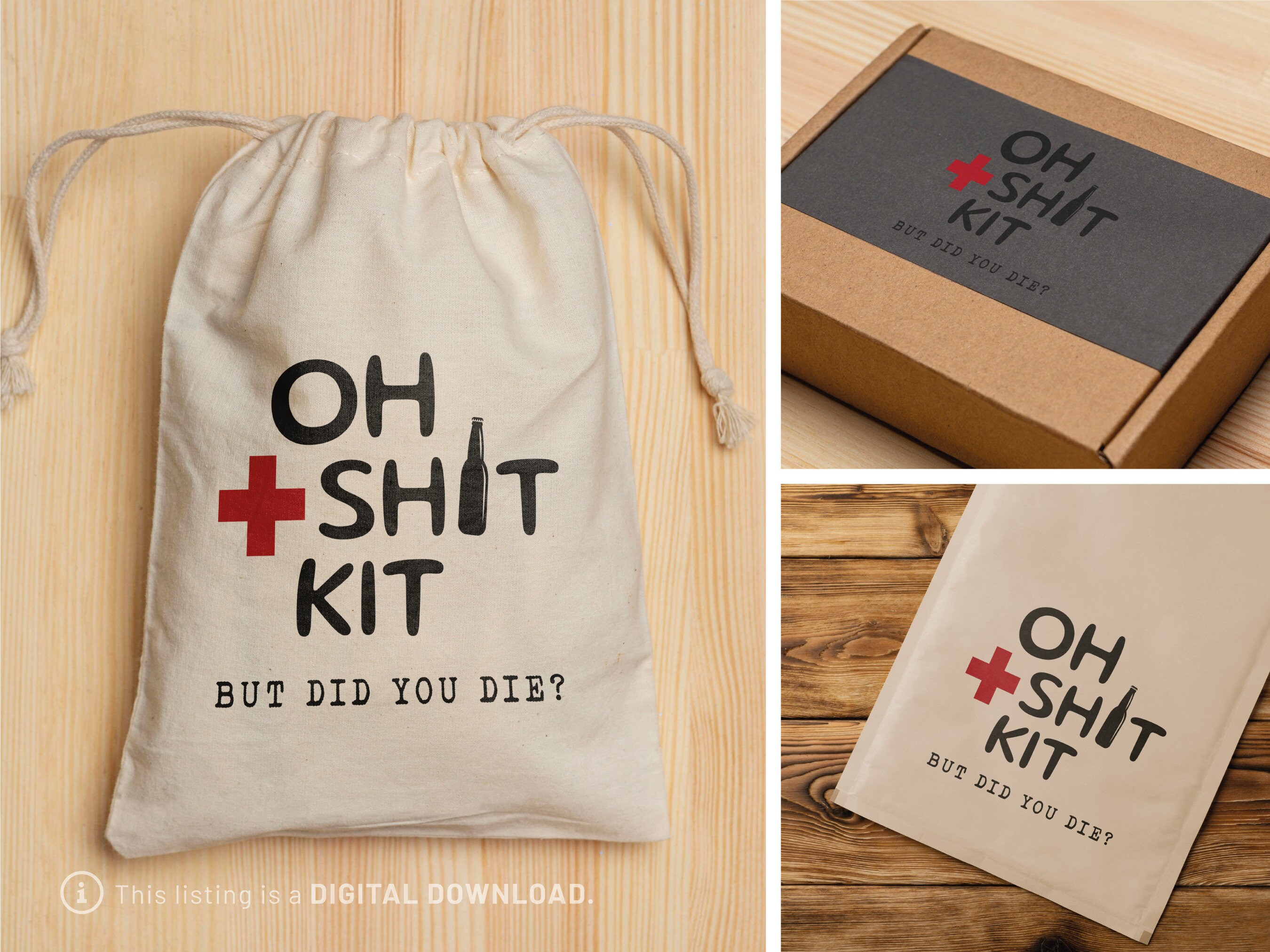 Oh Shit Kit PNG SVG, Instant Download Funny Hangover, Wedding Party ...