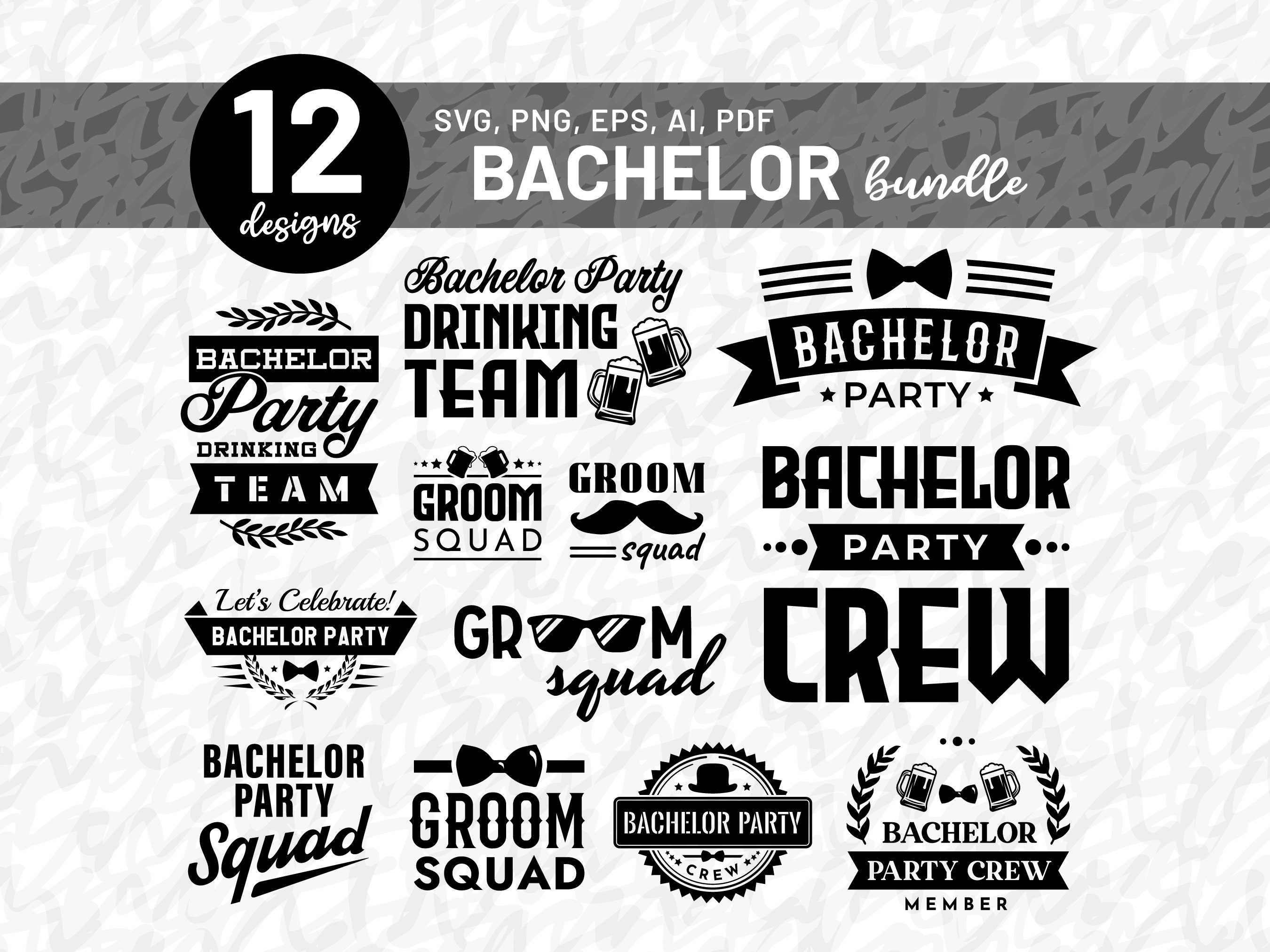 Bachelor Party SVG, Grooms Crew SVG, Groom Squad PNG, Groomsmen Svg ...