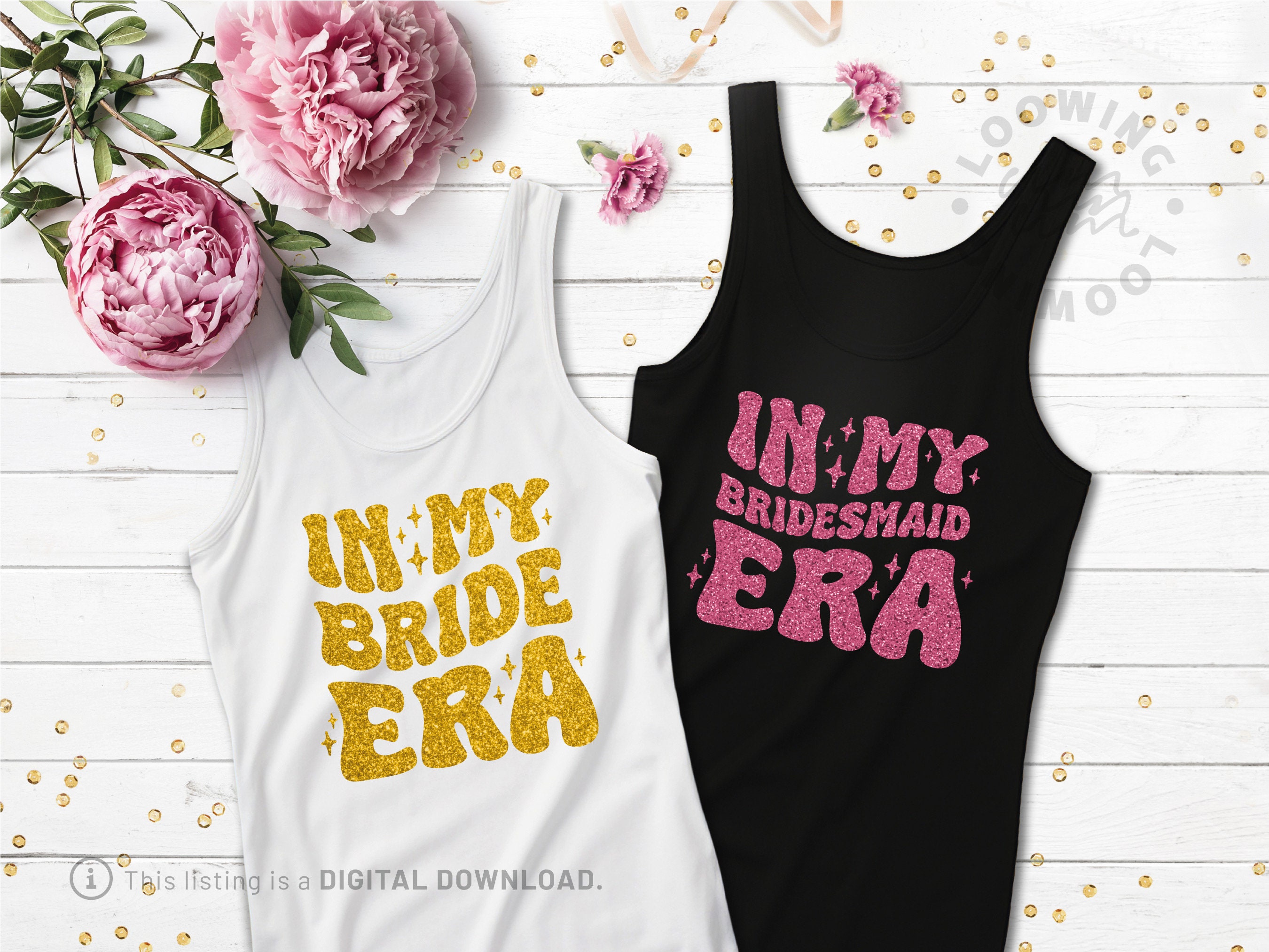 In My Bride Era Groovy Retro Svg Png Pdf Bundle, in My Bridesmaid Era ...