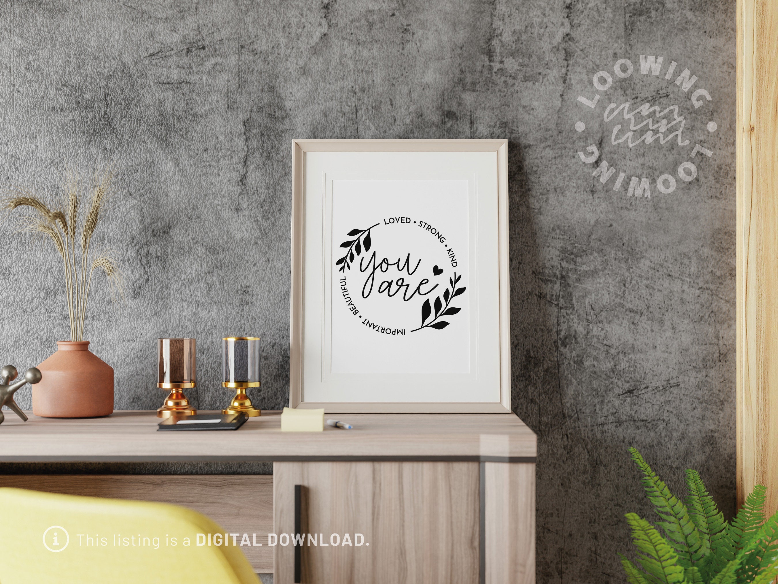 You Are Kind SVG PDF PNG, Loved Svg, Strong Svg, You Are Beautiful Svg ...