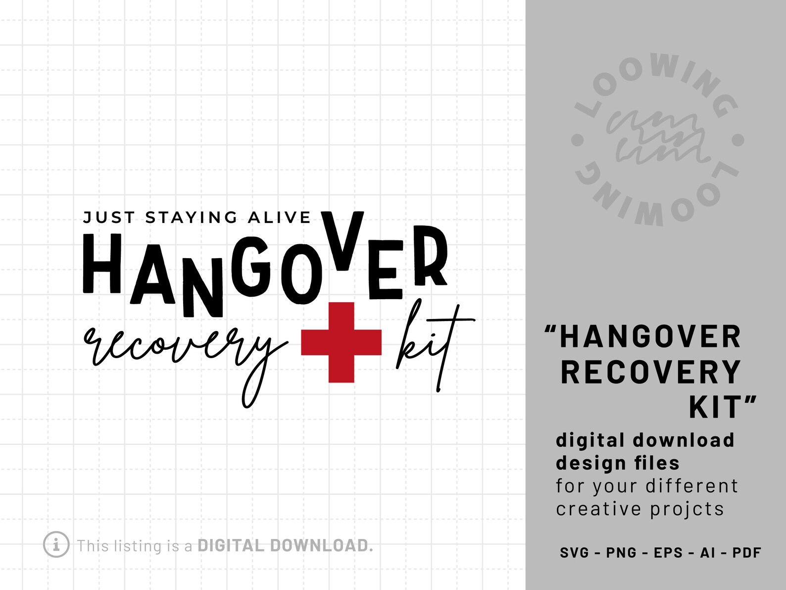 Party Hangover Kit PNG SVG, Instant Download Funny Hangover, Wedding ...