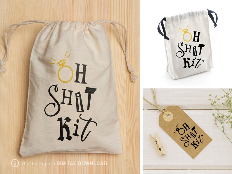 Oh Shit Kit PNG SVG, Funny Hangover, Wedding Party Instant Download ...