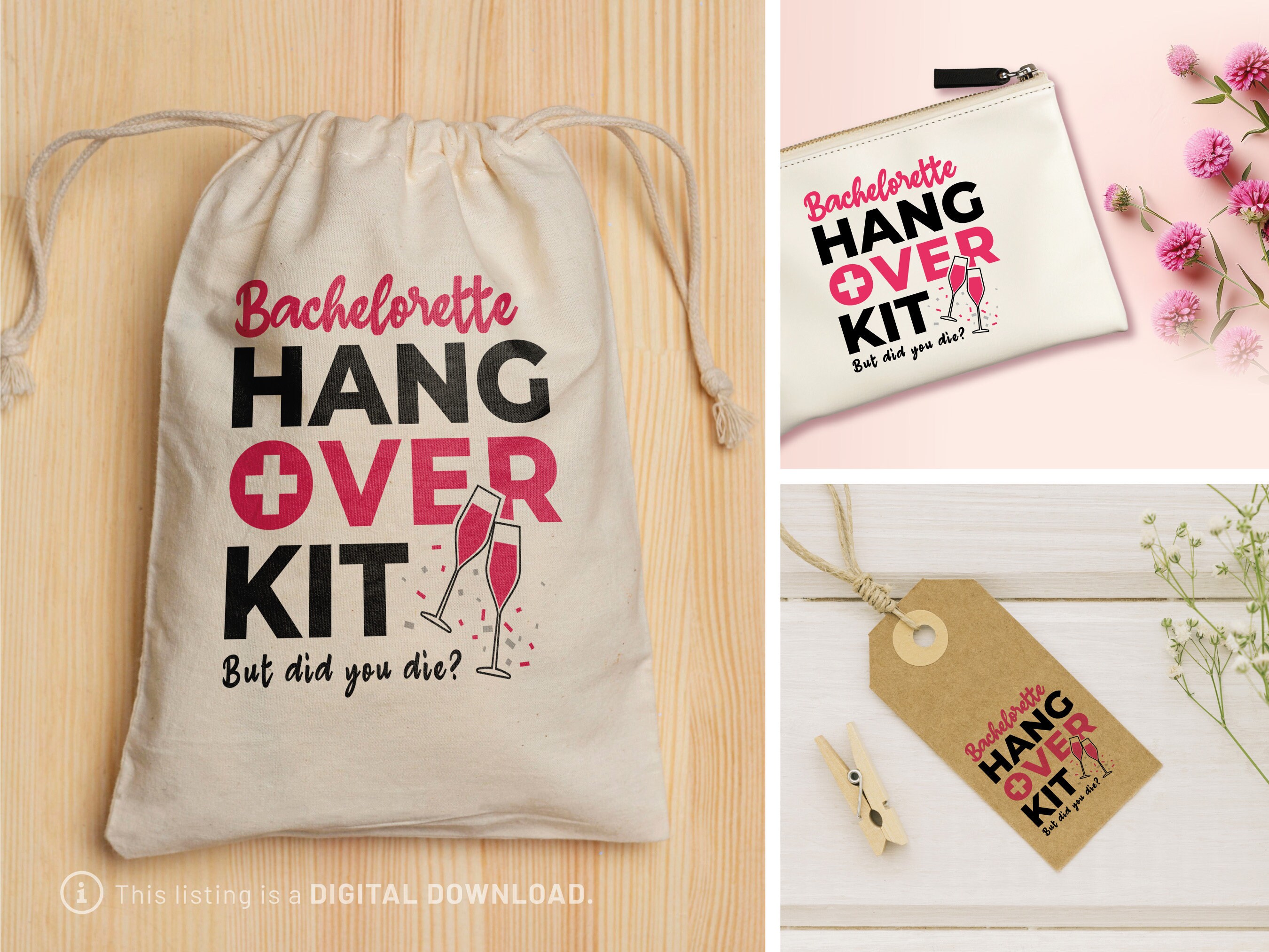 Bachelorette Party Hangover Kit PNG SVG, Instant Download Funny ...