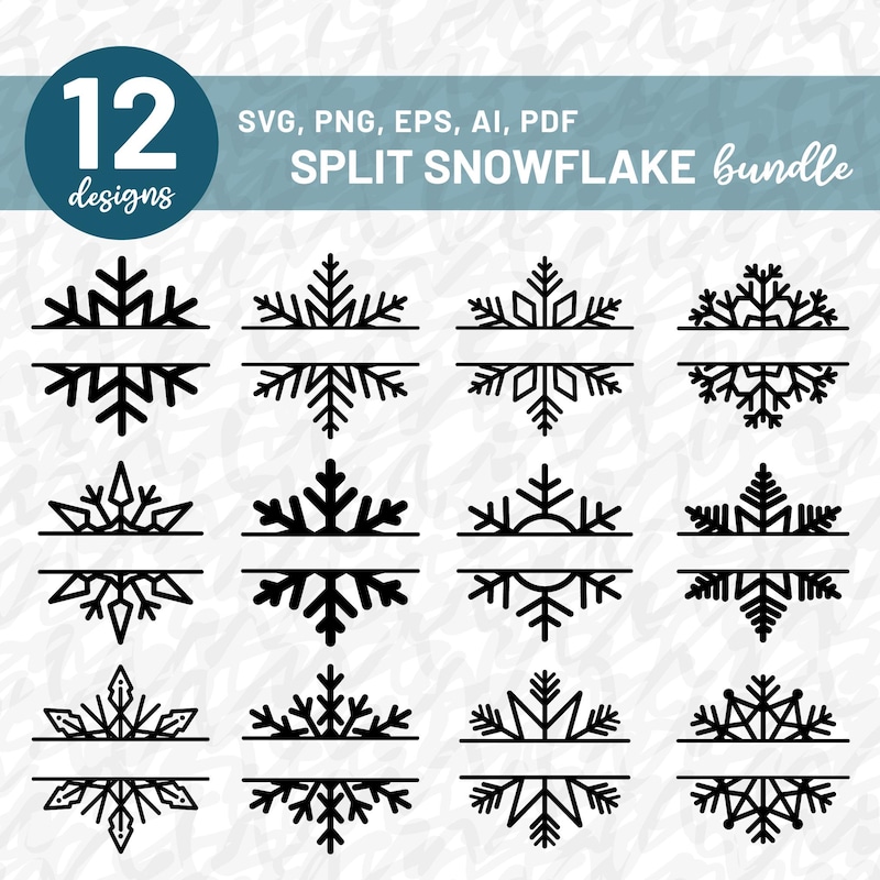 Snowflake Name Tags - Etsy