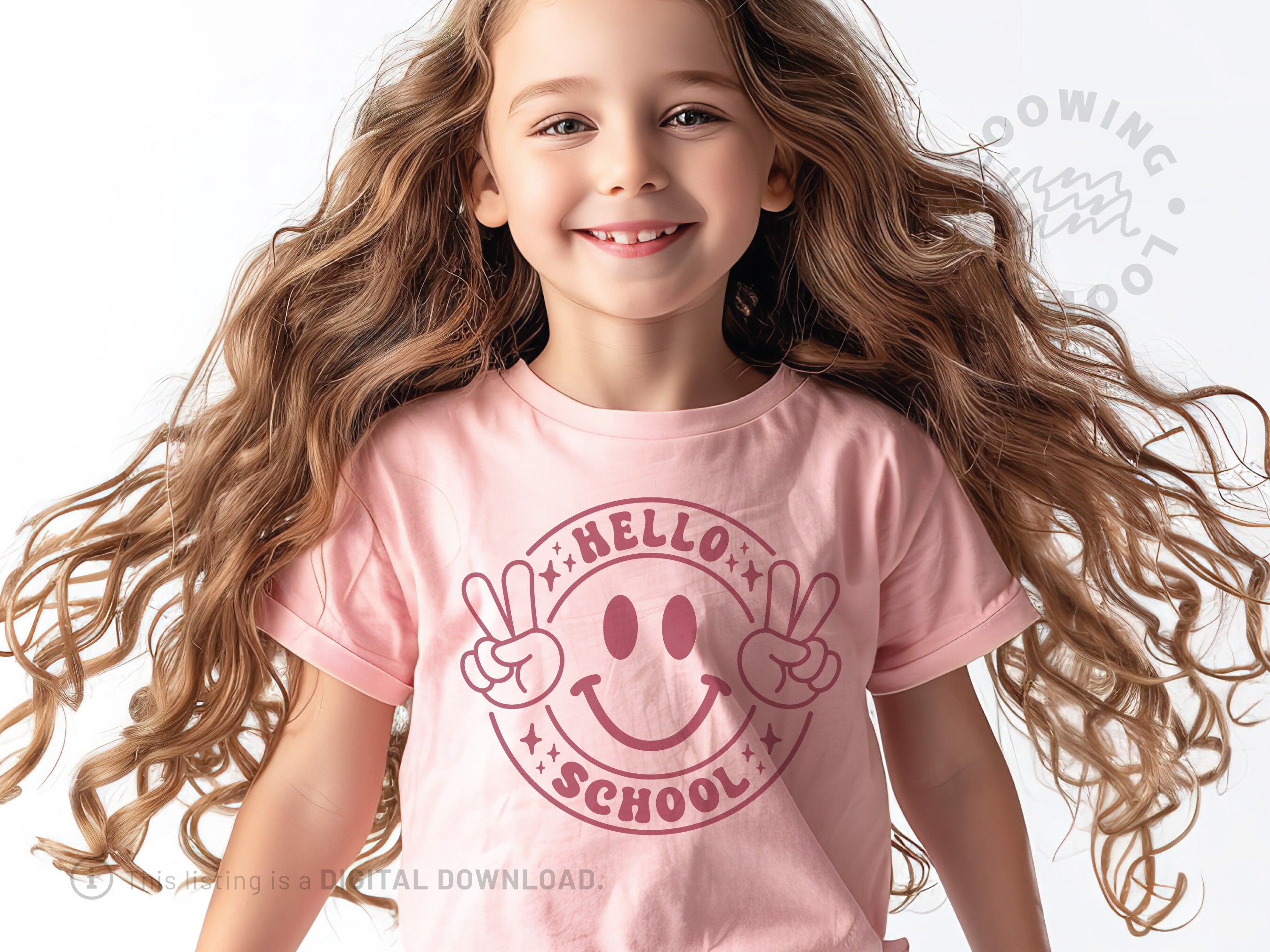 Groovy Smiley Happy Face School SVG Bundle, Back to School, Hello Grade ...