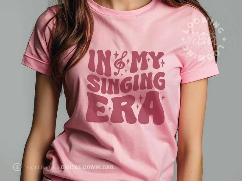 In My Singing Era SVG PNG PDF, Singer Shirt Png Svg, Funny Singing ...