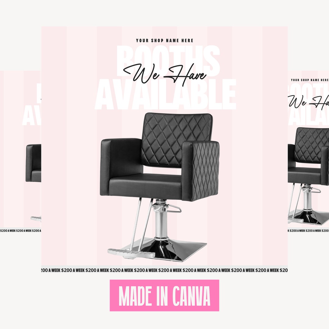 We Have Booths Available Flyer, Booths Available, Salon Owner Flyer - Etsy