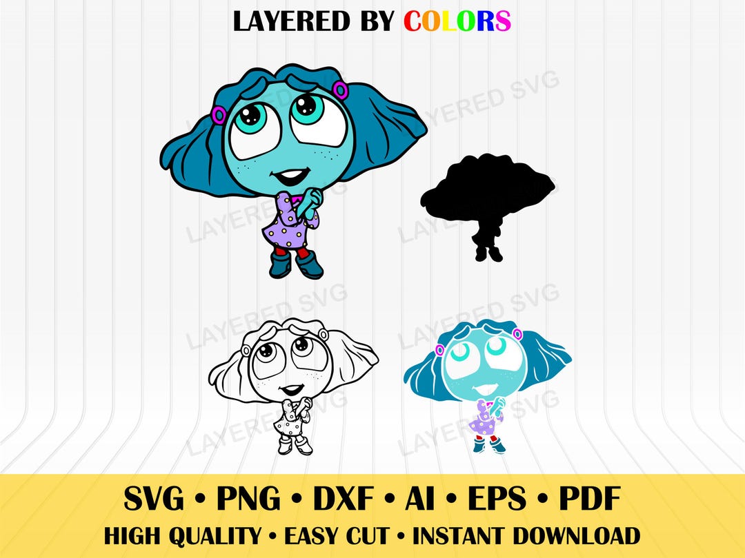 Inside Out 2 SVG, Inside Out Layered, Inside Out Cricut SVG, Envy SVG ...