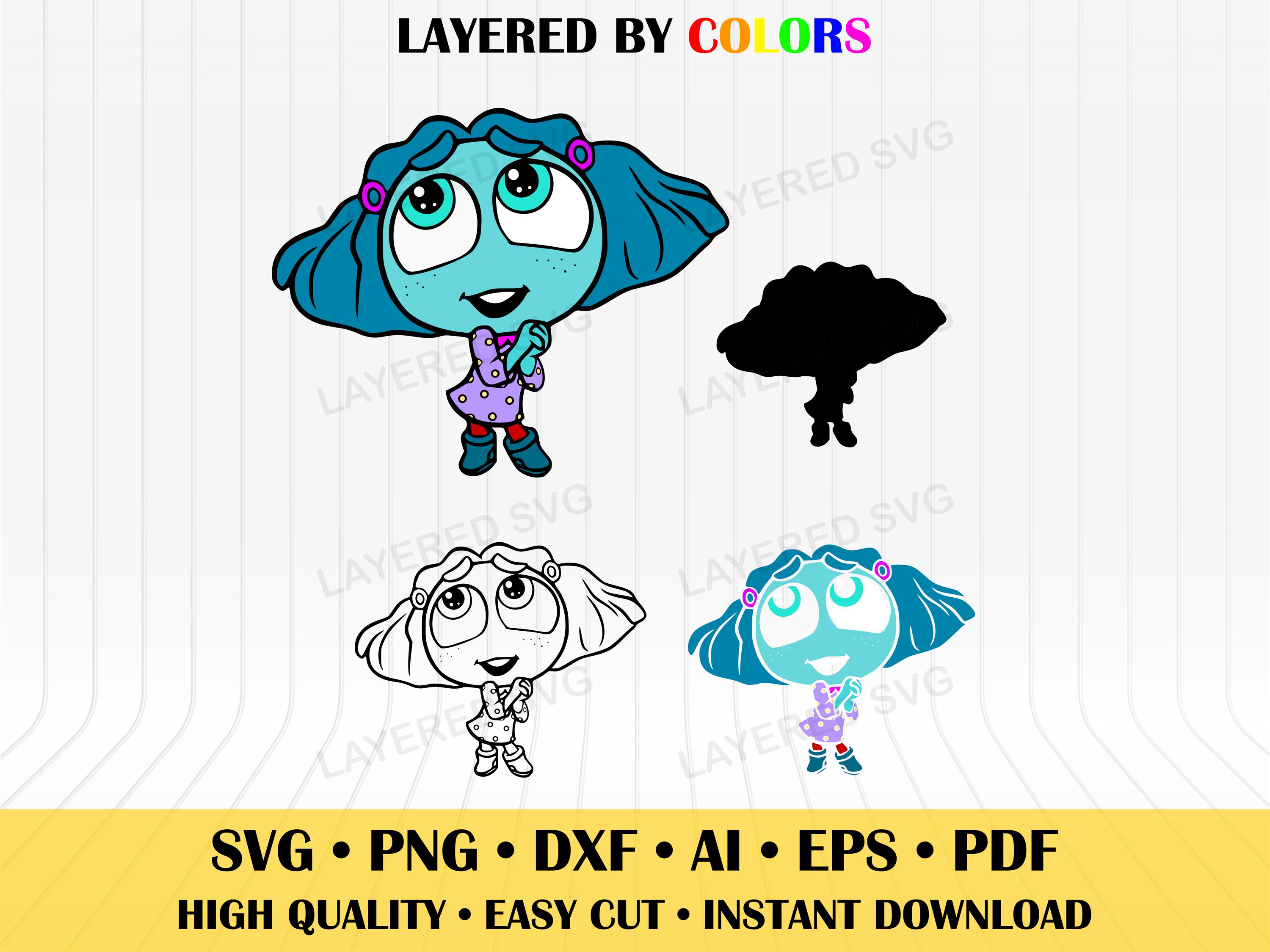 Inside Out 2 SVG, Inside Out Layered, Inside Out Cricut SVG, Envy SVG ...