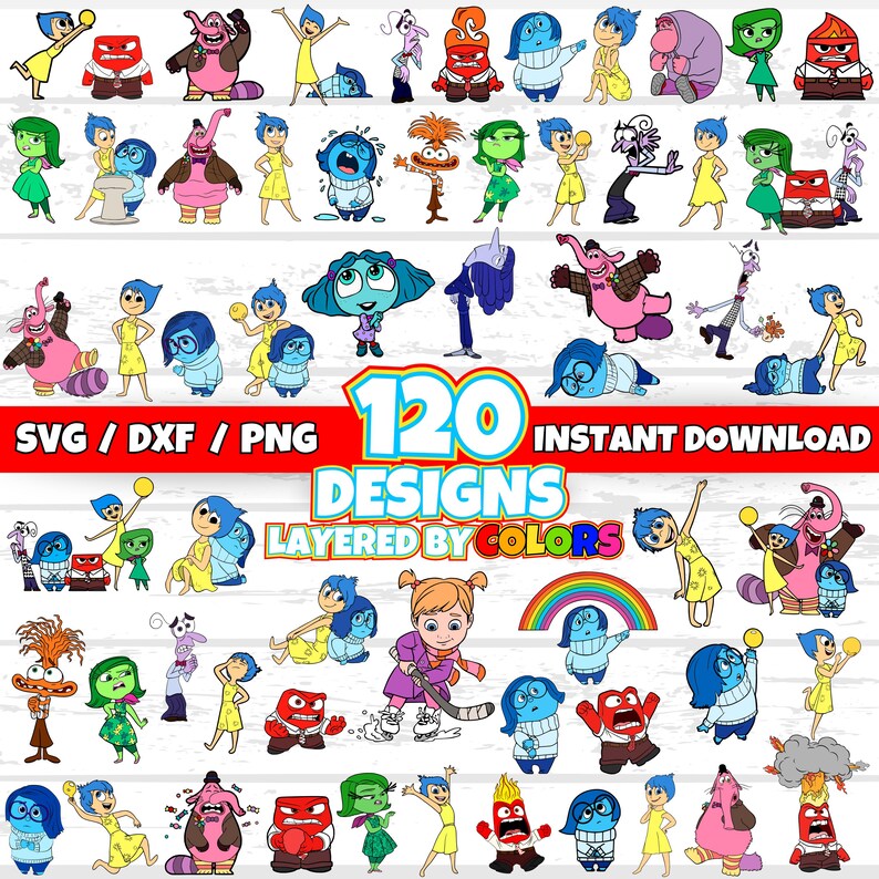 Cartoon Character Clipart SVG Bundle: Layered Vector Files (digital ...