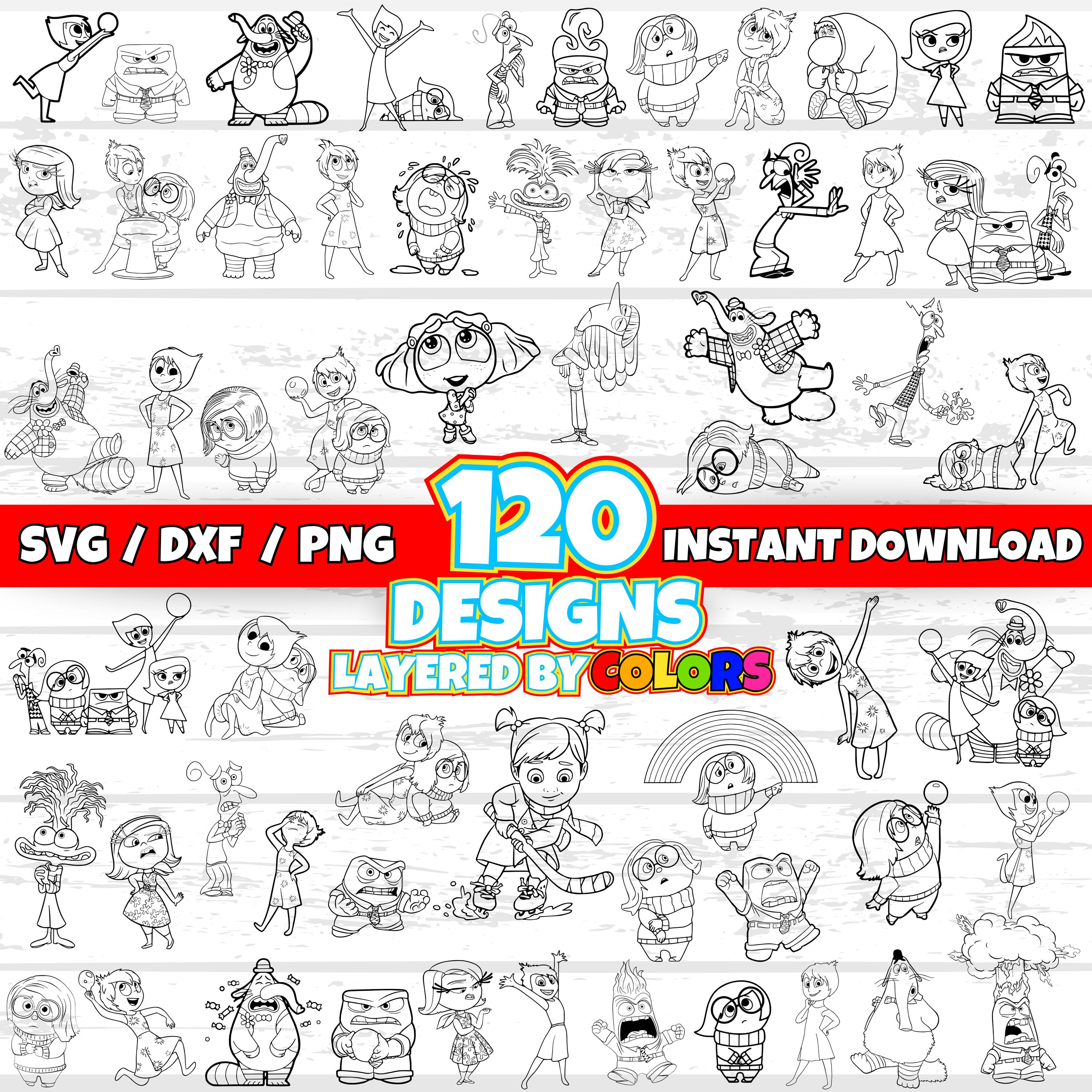 Cartoon Character Clipart SVG Bundle: Layered Vector Files (digital ...