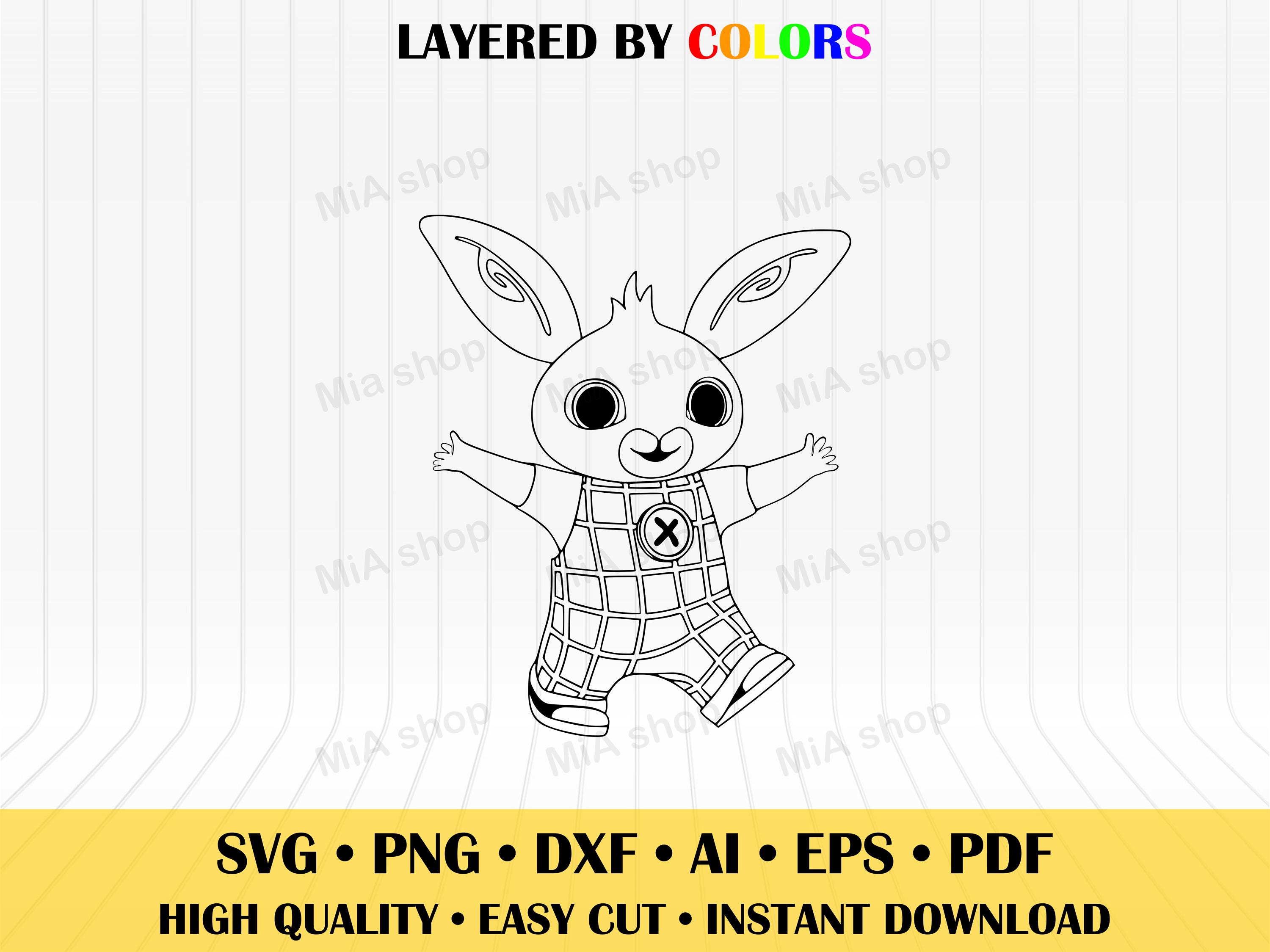 Bing SVG, Bing Bunny SVG, Bing Cricut, Bing Rabbit SVG, Bing Bunny ...