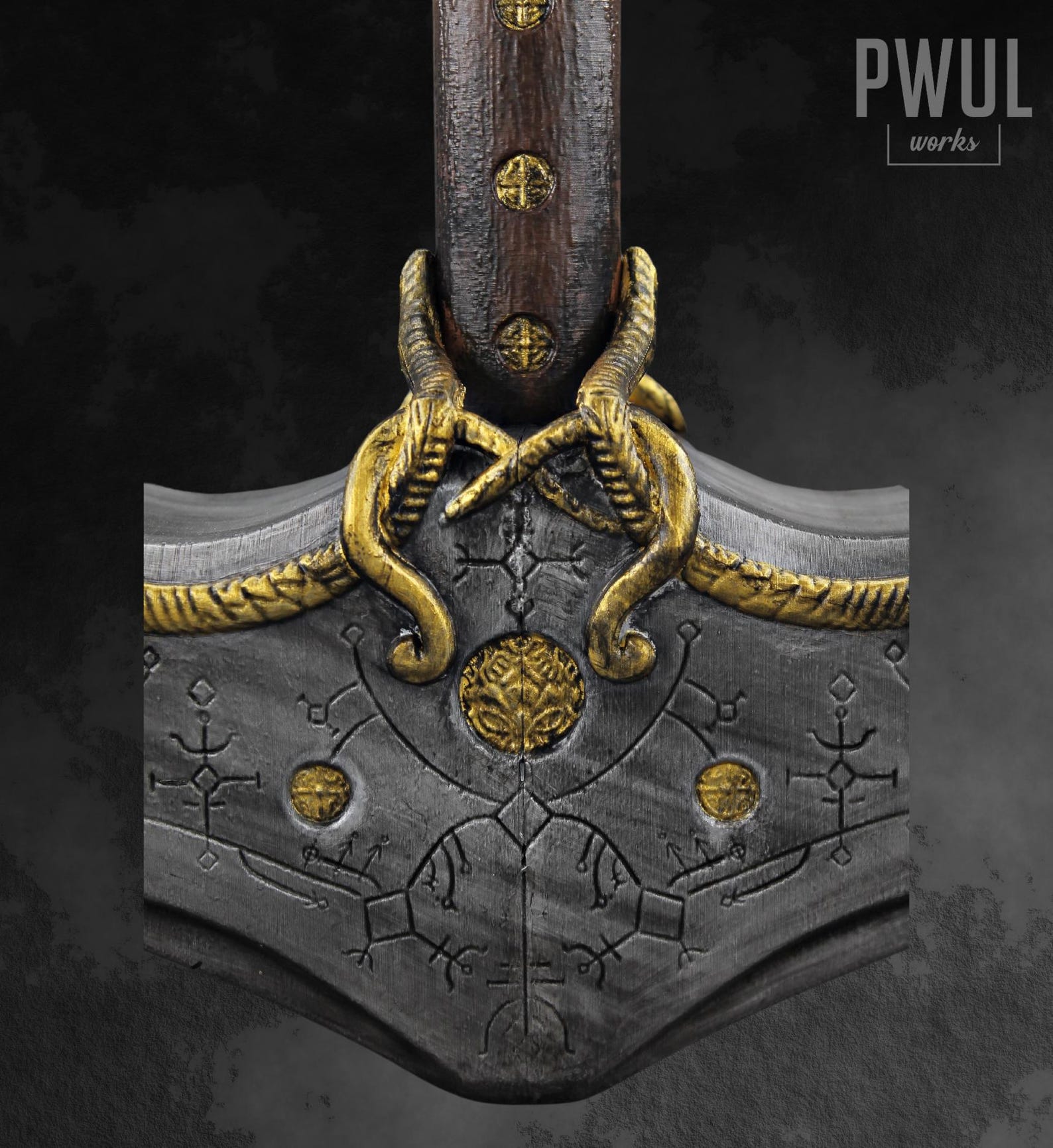 3D Kratos Mjölnir Hammer Replica - God of War Ragnarok, Full Size (45cm ...