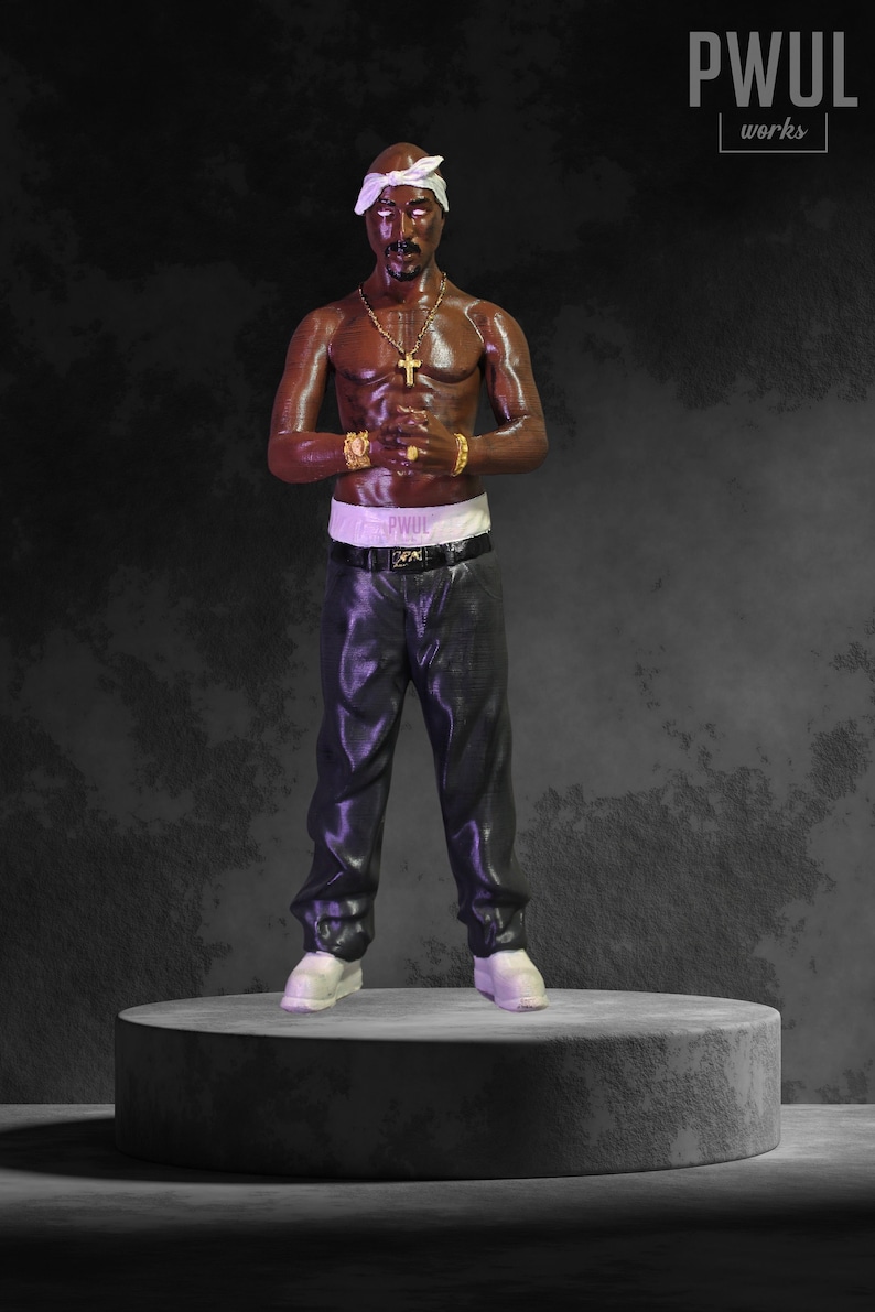 Tupac Amaru Shakur 2pac Bust Statue Action Figure Desktop Decoration - Etsy