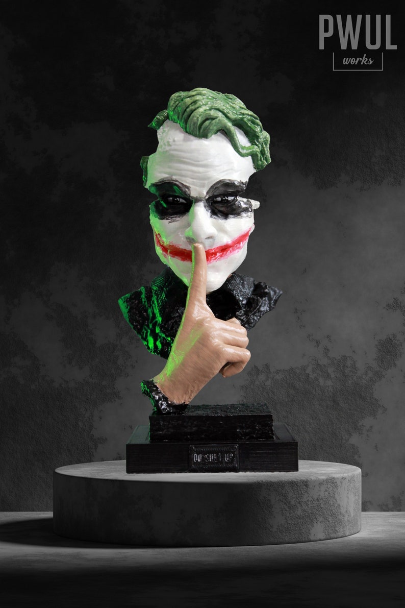 Joker ( Heath Ledger ) Bust / Action Figure 20 Cm Desktop Decoration - Etsy