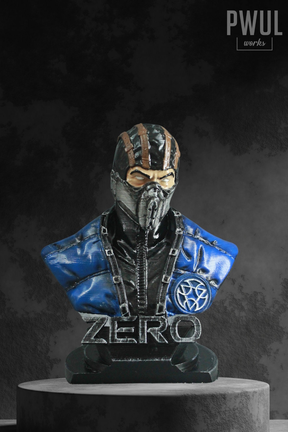 Sub-zero Mortal Kombat Bust Statue Action Figure Desktop Decoration - Etsy