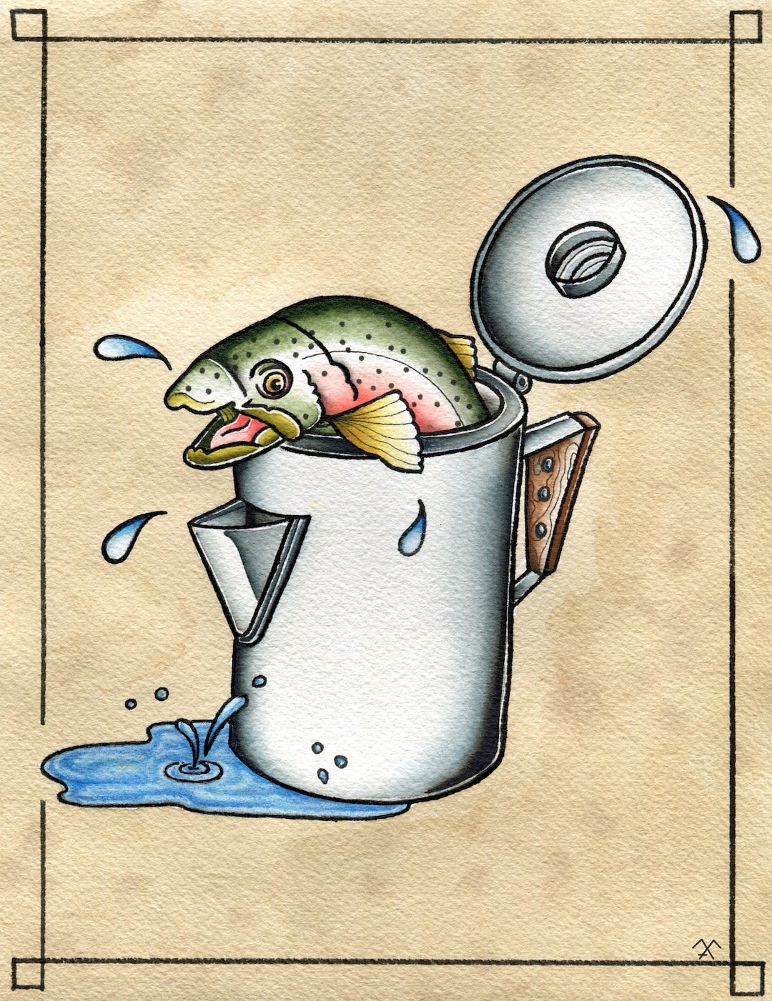 Fish in the Percolator Twin Peaks Giclee Art Print - Etsy