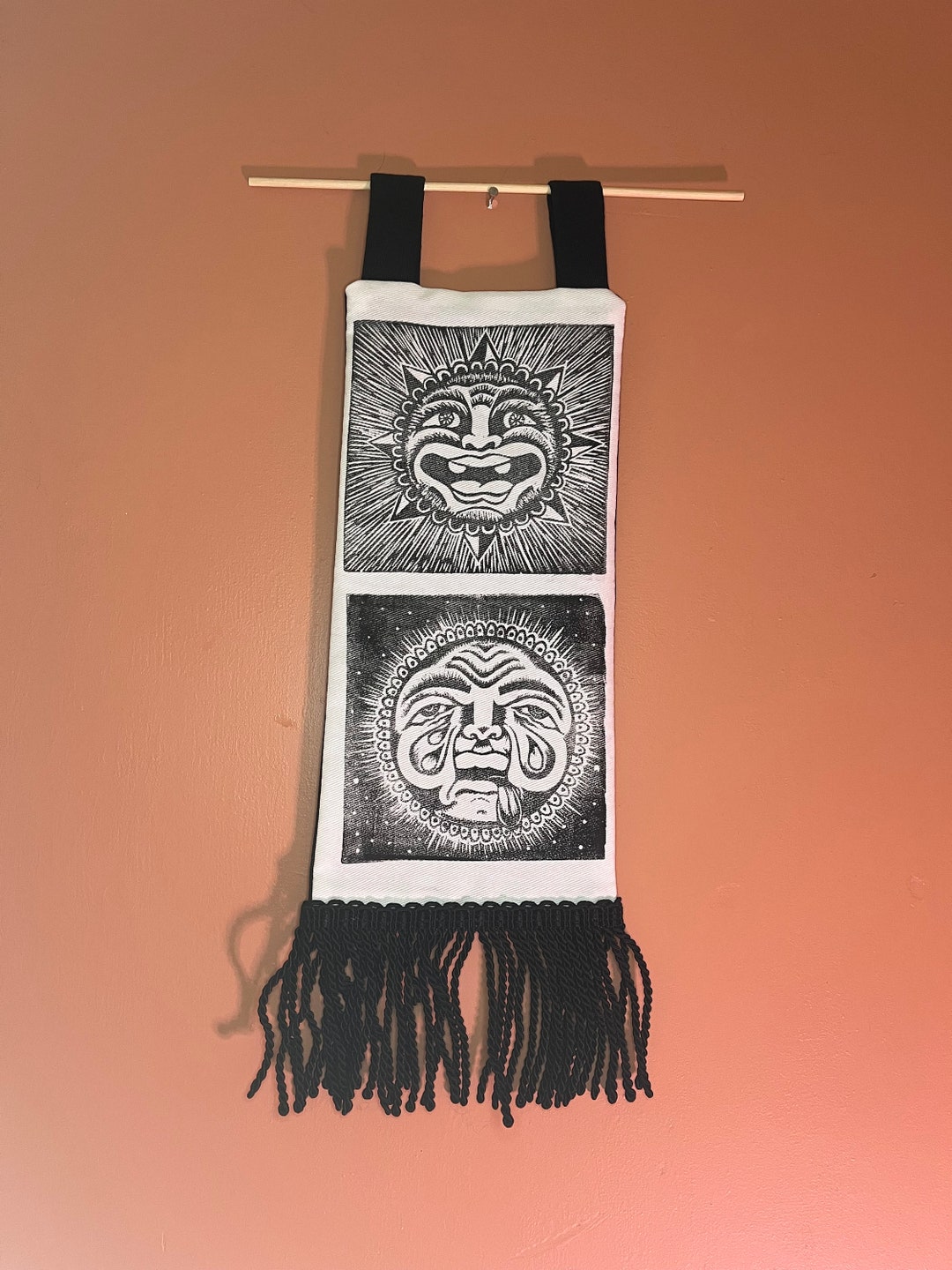 Traditional Tattoo Sun and Moon Banner - Etsy