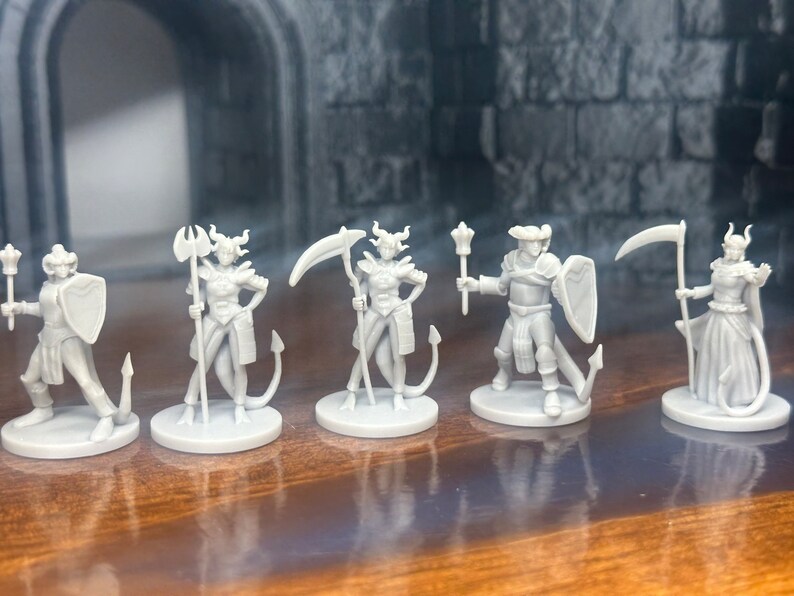 Tiefling Miniature Collection Complete Set of 54 Dnd 3D Printed Resin ...