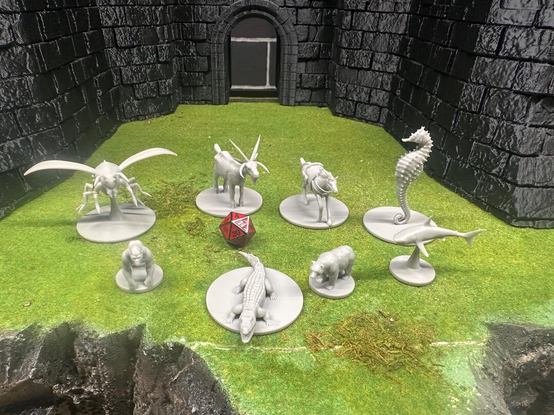 CR 1/2 Druid Wild Shapes 3D Printed Miniatures - Etsy