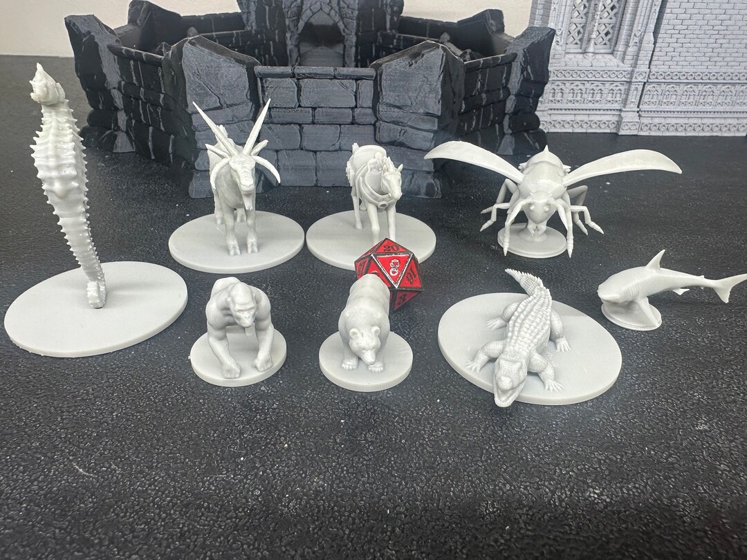 CR 1/2 Druid Wild Shapes 3D Printed Miniatures - Etsy