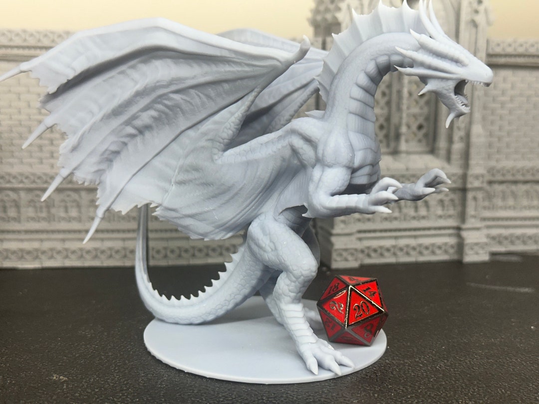 Adult Bronze Dragon 3D Printed Miniature - Etsy